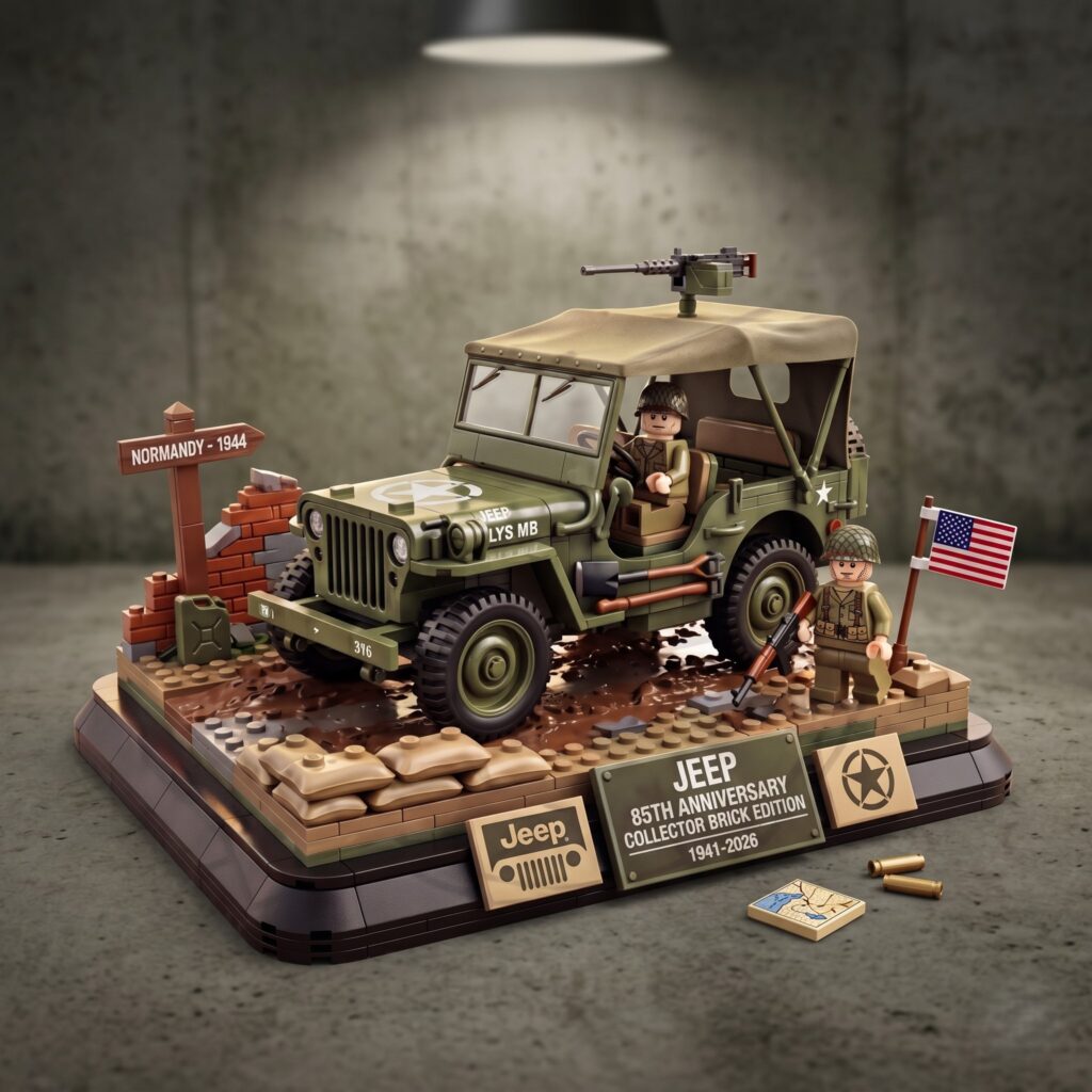 Jeep Willys MB 85th Anniversary Normandy 1944 Collector Brick Set ...