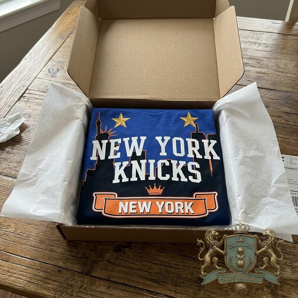 New York Knicks Established 1946 City Skyline Bomber Jacket - Gemthelic